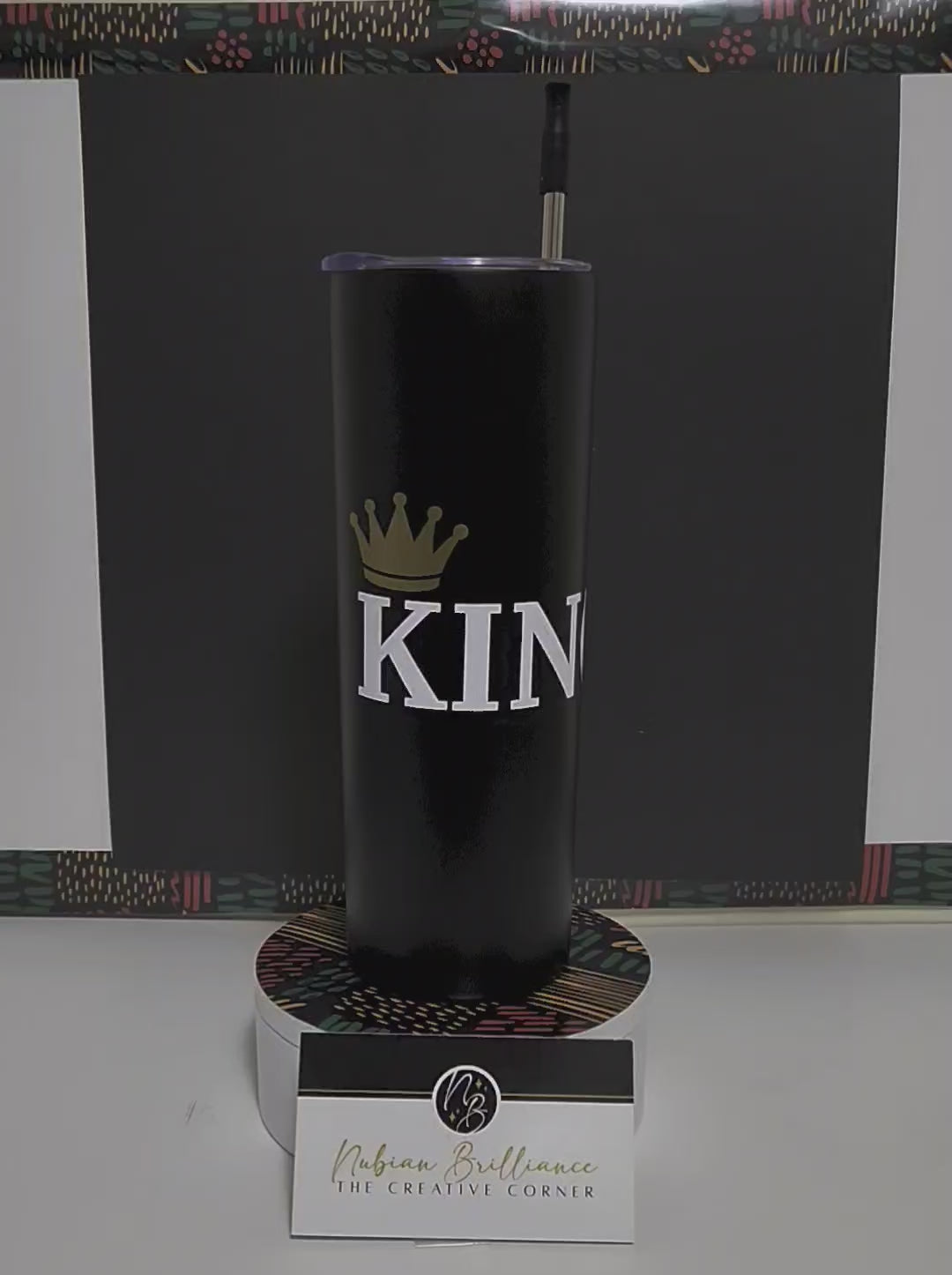 Kings Goblet Tumbler – Nubian Brilliance - The Creative Corner